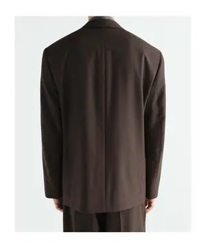 LEMAIRE Double-breasted Jacket In Tropical Wool Blend