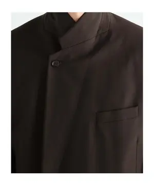 LEMAIRE Double-breasted Jacket In Tropical Wool Blend