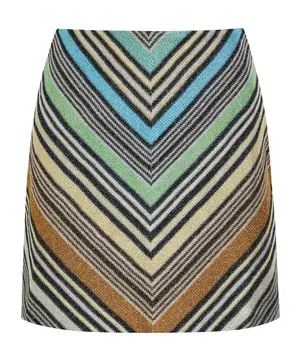 Missoni Striped Fine-knit Skirt