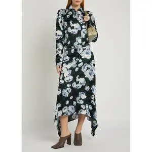 Stella McCartney Floral Print Satin Skirt
