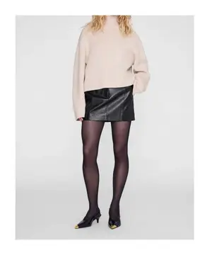 ANINE BING Seamed Mini Skirt