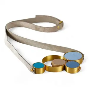 SVETLANA VUKOV Turquoise Quad Orbit Necklace - Blue