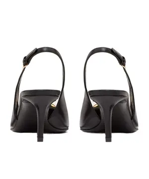 Valentino Garavani Vlogo Signature Pointed Toe Slingback Pumps
