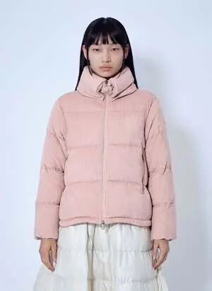 Moncler Lumineux Corduroy Short Down Jacket