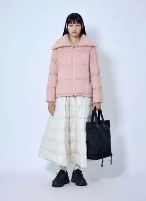 Moncler Lumineux Corduroy Short Down Jacket