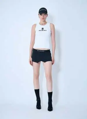 Balenciaga Cut-off Brief Mini Skirt