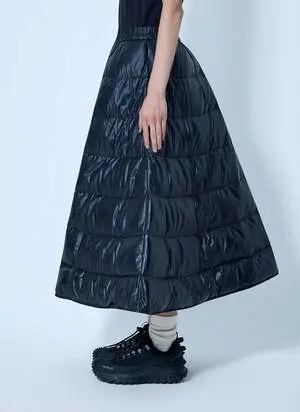 Moncler A-line Down Midi Skirt