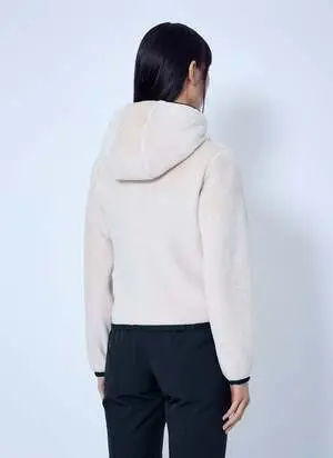 Moncler Polartec® Padded Zip-up Hoodie - Cream