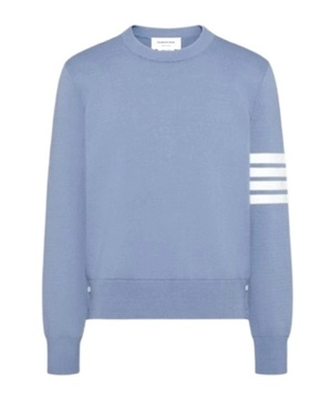 Thom Browne Crew-neck Sweater Blue
