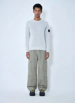 Stone Island Ribbed Knit Crewneck Sweater