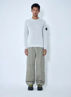 Stone Island Ribbed Knit Crewneck Sweater