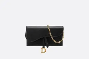 Dior Small Saddle Pouch With Chain