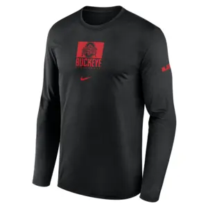 Nike Ohio State Courtside Dri-fit College Long-sleeve T-shirt - Black