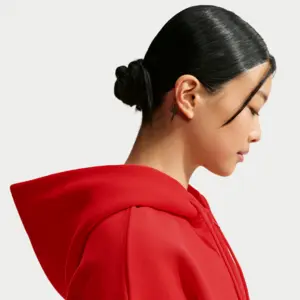 Nike Studio Fleece Medium Weight Oversized Full-zip Cropped Hoodie