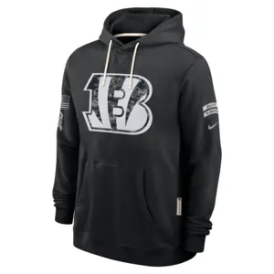 Nike Cincinnati Bengals Salute To Service Sideline Dri-fit Nfl Pullover Hoodie