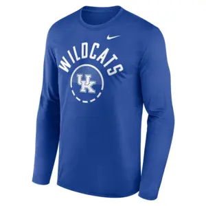 Nike Kentucky Courtside Dri-fit College Long-sleeve T-shirt - Blue