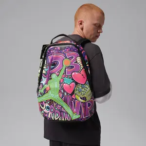 JORDAN 6 Rings Graffiti Backpack - Black