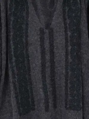 MES DEMOISELLES Appi Wool And Alpaca Sweater With Floral Pattern