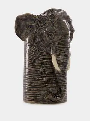 QUAIL CERAMICS Elephant Utensil Pot