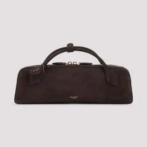 Alaïa Teckel Suede Clutch