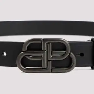 Balenciaga Leather Bb Belt