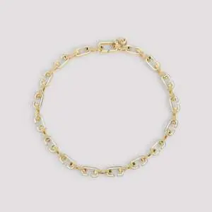 Casablanca Enamel C Link Necklace