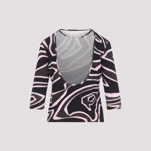 Emilio Pucci Ls Knit Top