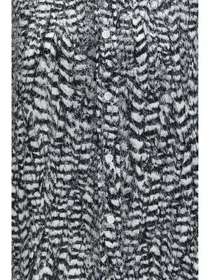 Bottega Veneta Viscose Shirt With Fil Coupé Feathers - Multicolor