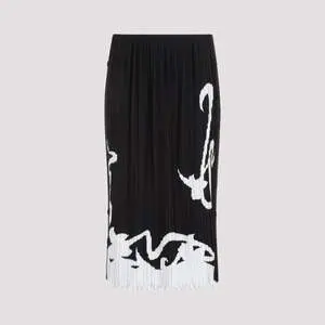 LANVIN Pleated Long Skirt