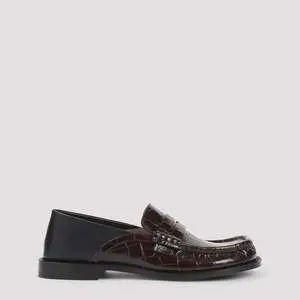 Loewe Campo Flap Back Loafers - Brown