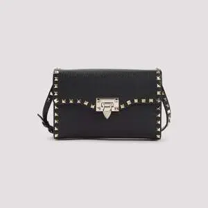 Valentino Garavani Small Rockstud Shoulder Bag - Black