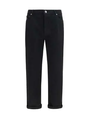 Brunello Cucinelli Garment-dyed Five-pocket Denim Pants