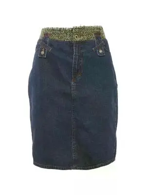 Dolce & Gabbana Tweed-trim Pencil Mini Skirt