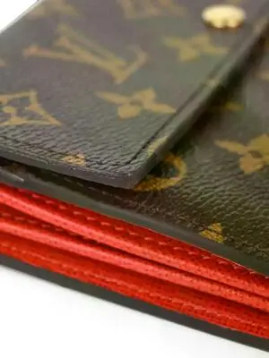 LOUIS VUITTON Groom Portefeuille Sarah Wallet - Brown