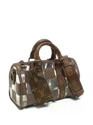 LOUIS VUITTON 2022 25 Keepall Bandoulière Monogram Chess Tote Bag