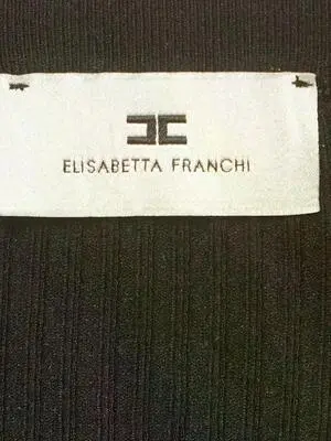 Elisabetta Franchi Rib-knit V-neck Sweater