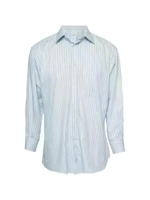 Ermenegildo Zegna Striped Button-up Shirt - Blue