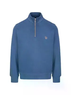 Paul Smith Zebra-patch Half-zip Sweatshirt