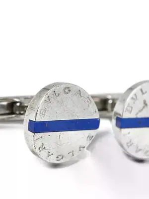 BVLGARI Engraved-logo Cufflinks