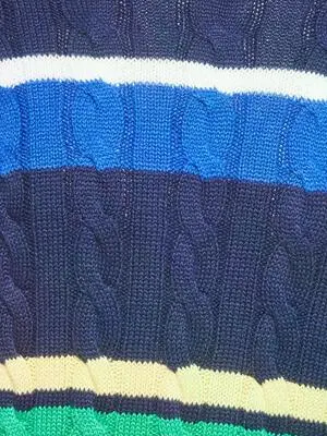 Polo Ralph Lauren Striped Cable-knit Sweater