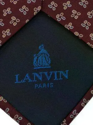 LANVIN Printed Silk Tie