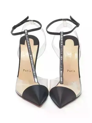 CHRISTIAN LOUBOUTIN Nosy Crystal-embellished T-strap Pumps