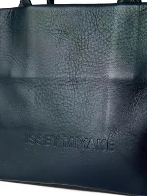 Issey Miyake Twisted-handle Embossed-logo Tote Bag