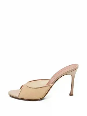 Amina Muaddi Alexa Mesh Sandals