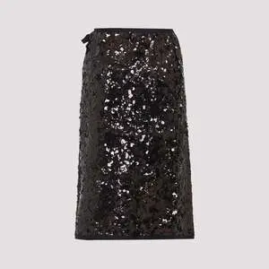 Prada Polyamide Midi Skirt - Multicolor