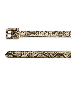 MOTHER The Constrictor Faux Leather Belt
