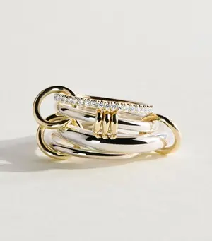 SPINELLI KILCOLLIN Sterling Yellow Gold And Diamond Aries Ring