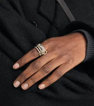 SPINELLI KILCOLLIN Sterling Yellow Gold And Diamond Aries Ring