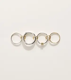 SPINELLI KILCOLLIN Sterling Yellow Gold And Diamond Aries Ring