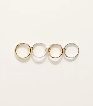 SPINELLI KILCOLLIN Sterling Mixed Gold And Diamond Cancer Ring